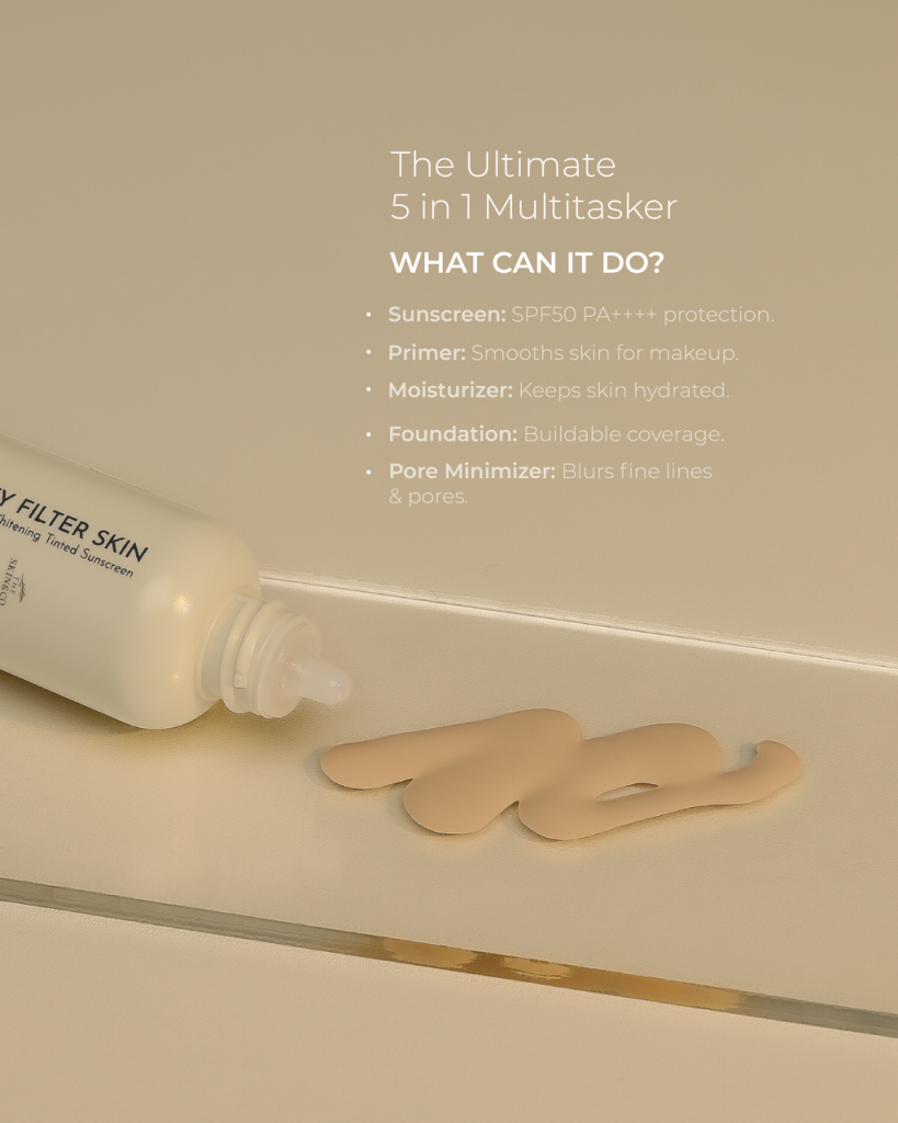 Whitening Tinted Sunscreen SPF 50 PA++++ The Skin CoBrightens ...